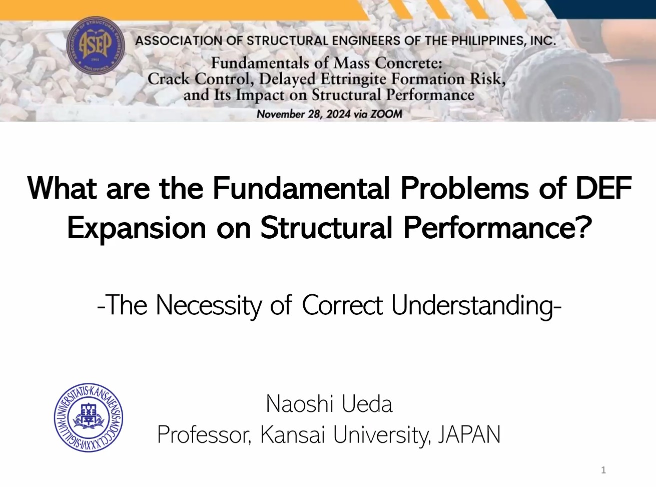 ASEPによるDEFセミナーでの招待講演 – Composite Materials and Structures laboratry ...